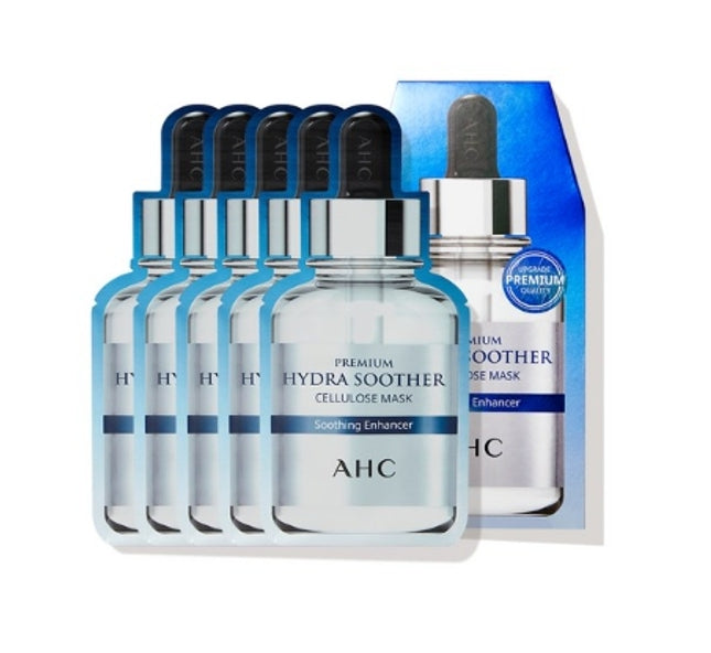 5 x AHC Premium Hydra Soother Cellulose Mask from Korea – Munbangku.com