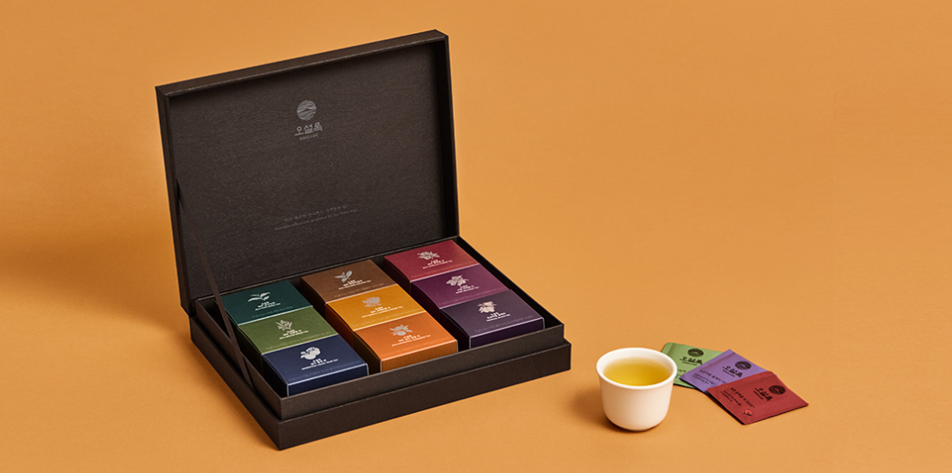 OSULLOC Premium Tea Collection Gift Set, 90 tea bags (9 Flavors x 10 t ...