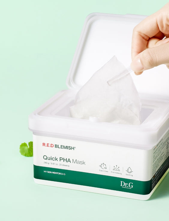 2 x Dr.G R.E.D Blemish Quick PHA Mask 30 Sheets from Korea – Munbangku.com