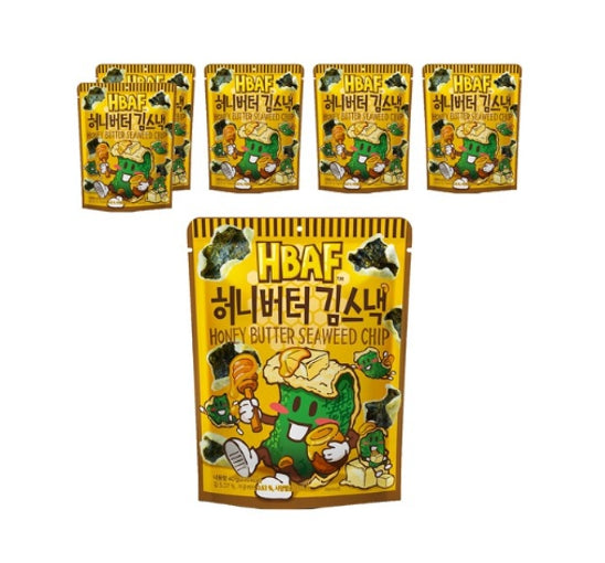 6 Pack HBAF Honey Butter Seaweed Chips 40g – Munbangku.com