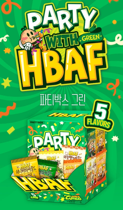 HBAF Mini Party Box Green 25 packs (5 flavors X 5 packs) from Korea ...