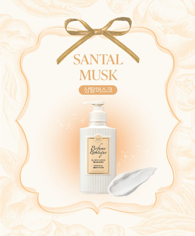 Happy Bath Santal Musk Oil Body Lotion 350ml – Munbangku.com