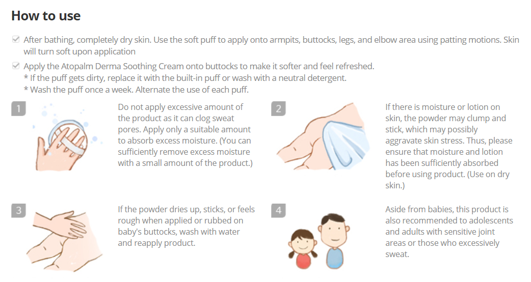 2 x ATOPALM Derma Soothing Powder 23g from Korea – Munbangku.com
